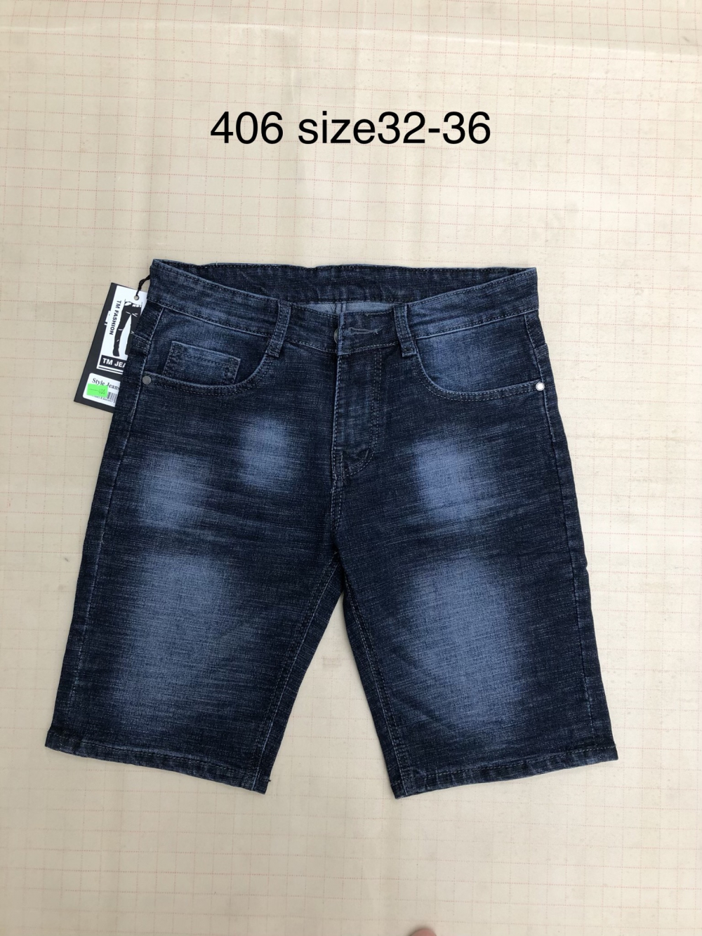 Quần jean short nam 406 - MS: 406 - JeanTienMai